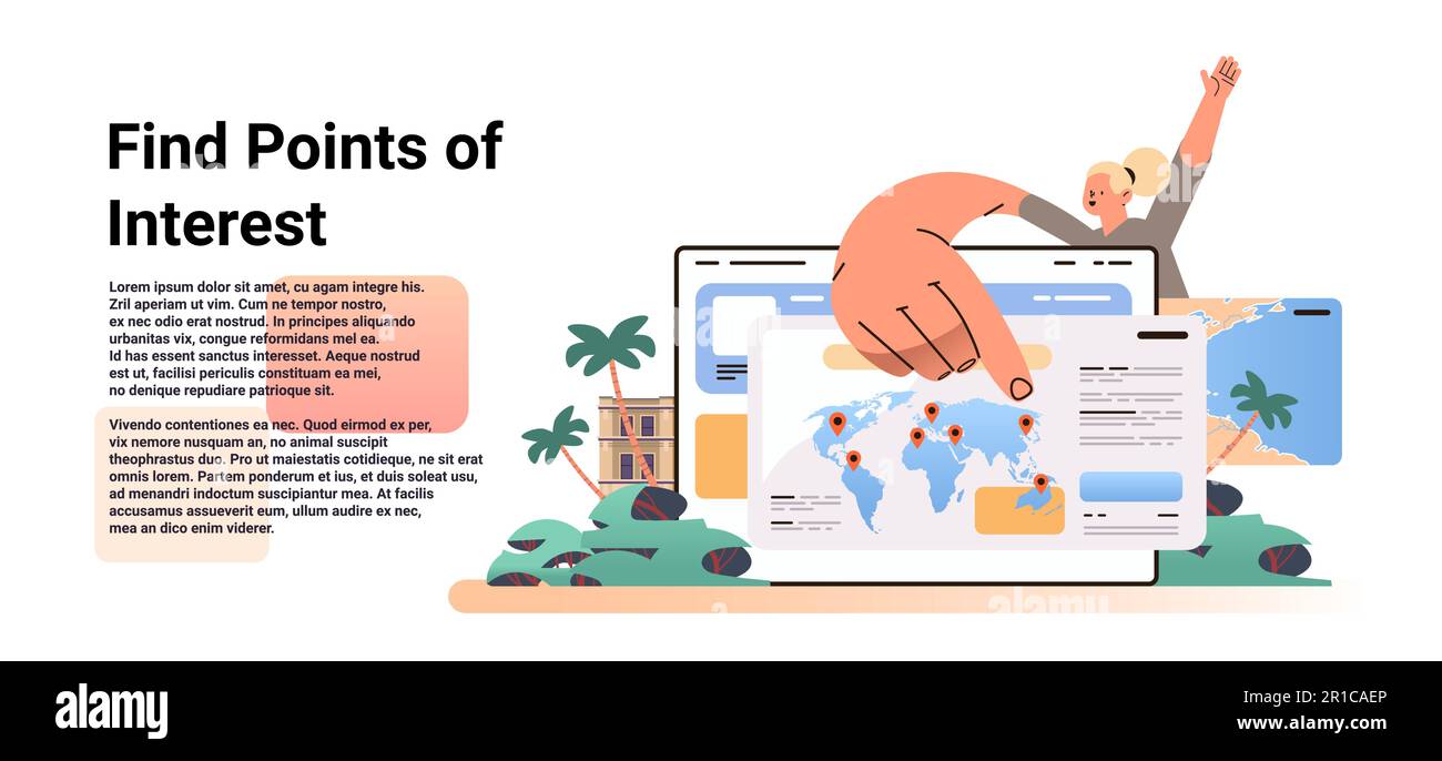 woman selecting and booking excursions tour personal guide selection find points of interest ...