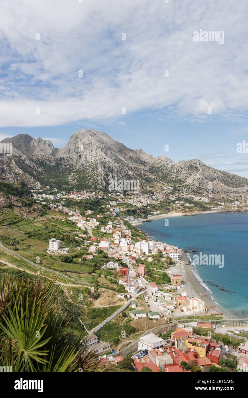 Morocco coast and the Spanish city of Ceuta Stock Photo - Alamy