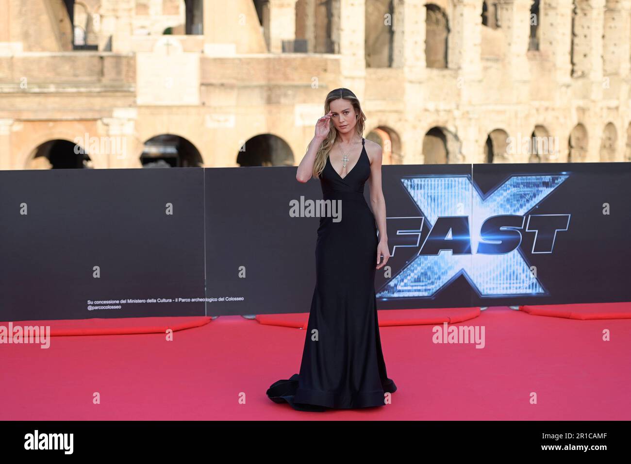 Rome, Italy. 12th May, 2023. Brie Larson attends at the red carpet of ...