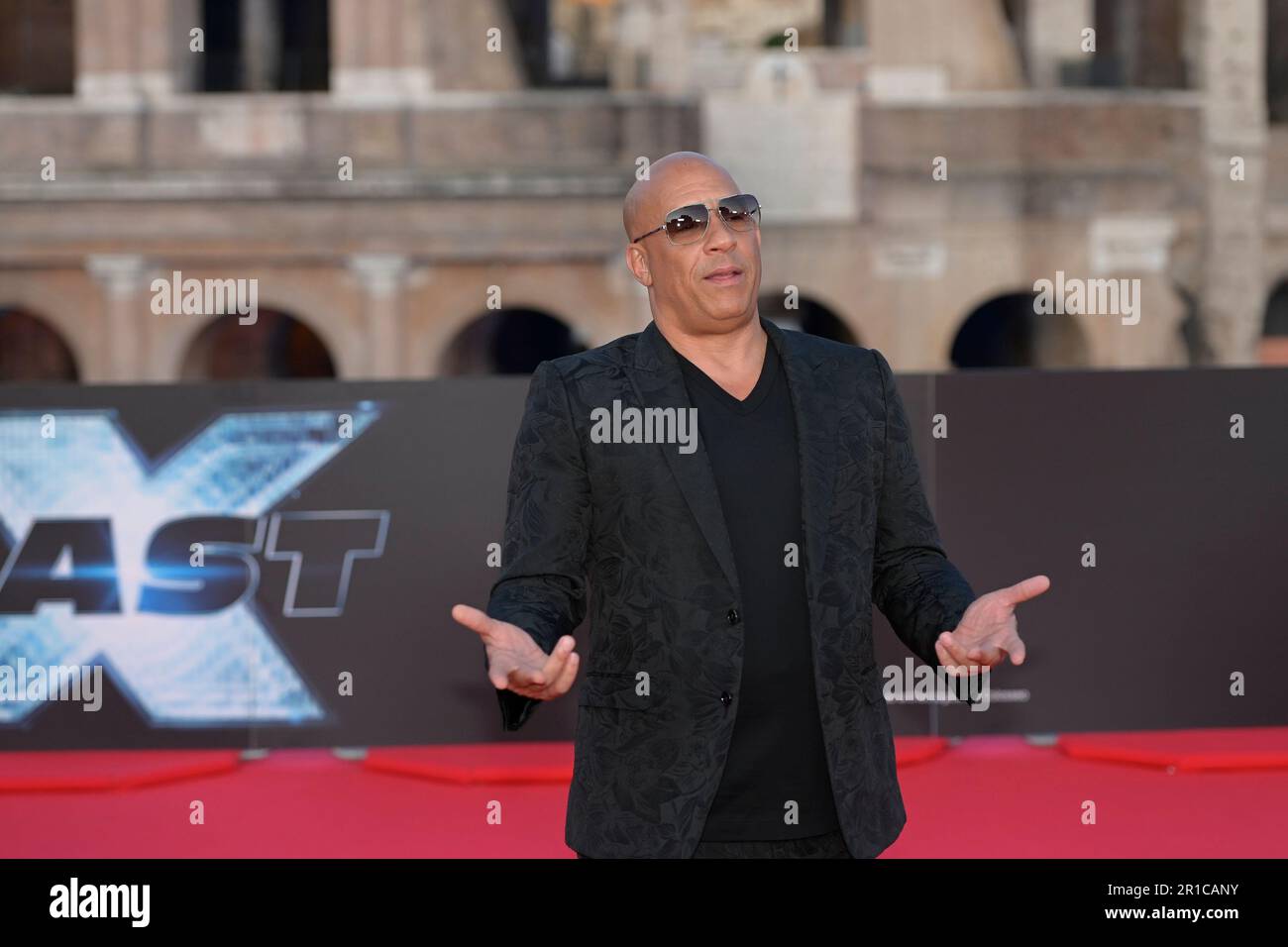 Rome, Italy. 12th May, 2023. Vin Diesel attends at the red carpet of ...