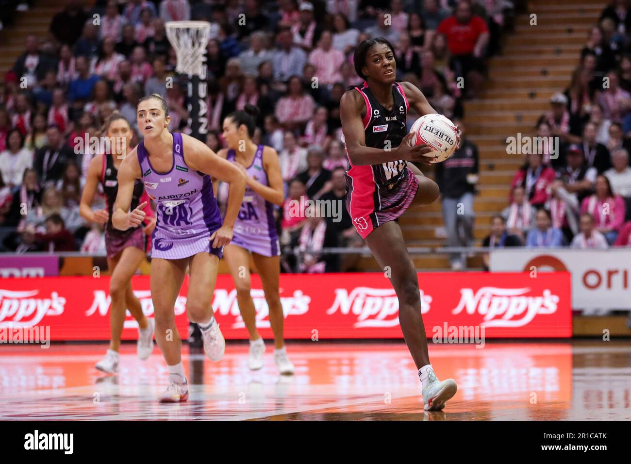Latanya Wilson of the Thunderbirds during the Super Netball Round 9 ...