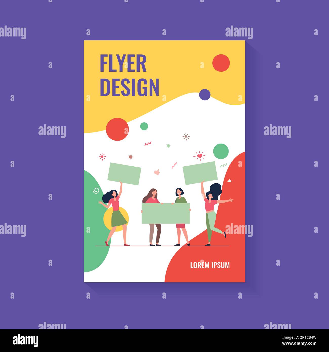 Democracy crowd people placards vector hi-res stock photography and ...