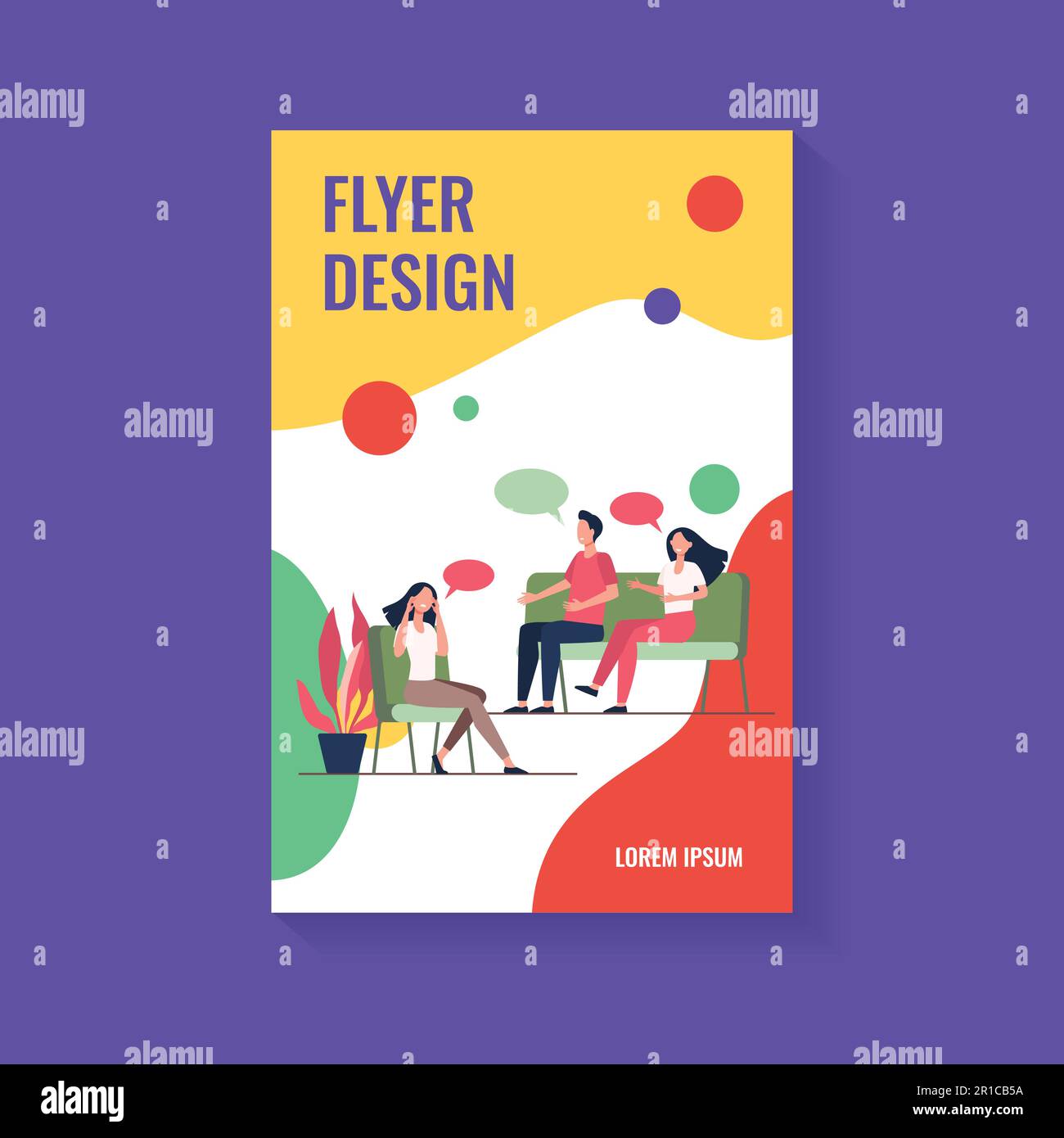 Psychologist talking group Stock Vector Images - Alamy