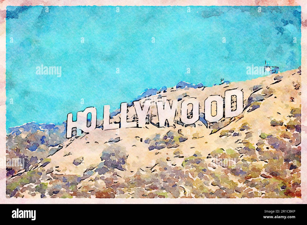Hollywood Sign Painting