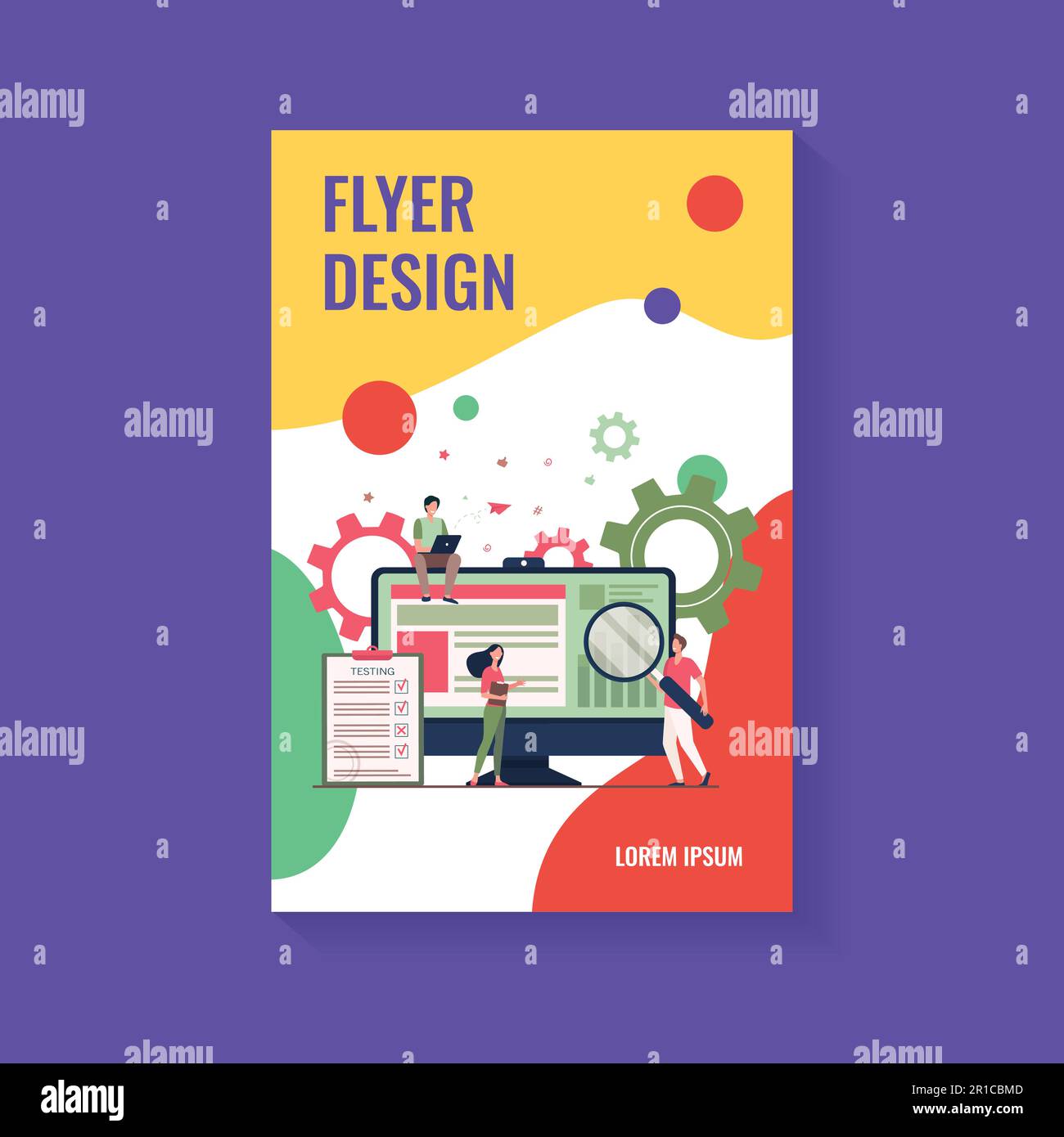 Software testing concept in flat Stock Vector Images - Alamy