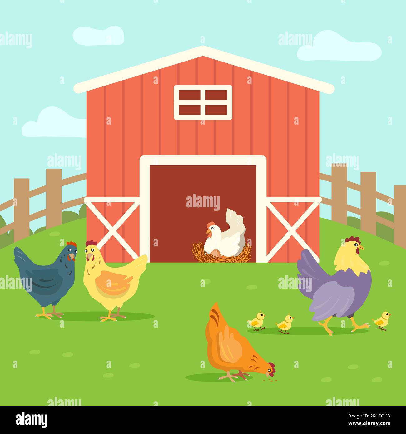 Lawn hens Stock Vector Images - Alamy