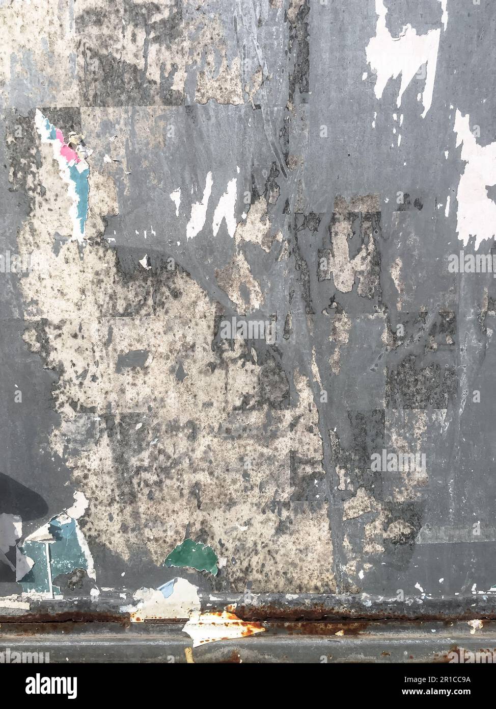 Grunge ripped poster background. Texture of torn advertisement on an ...