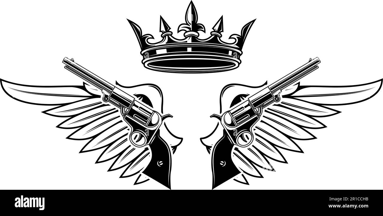 Revolver wing black hi-res stock photography and images - Alamy