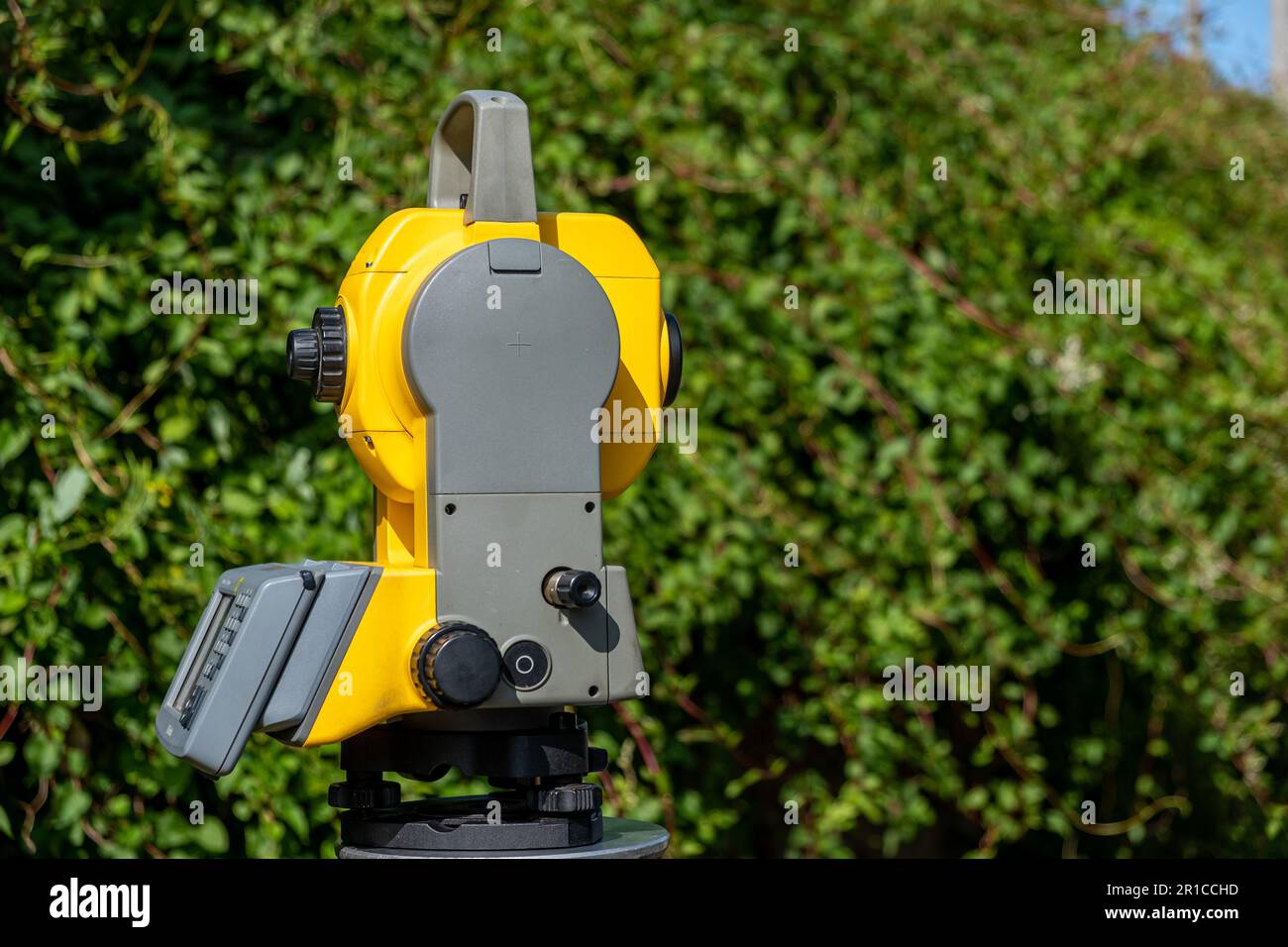 detail of a total station, an electronic surveying tool Stock Photo - Alamy