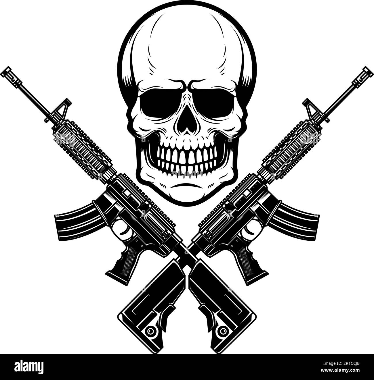 Crossed Assault Rifles Logo