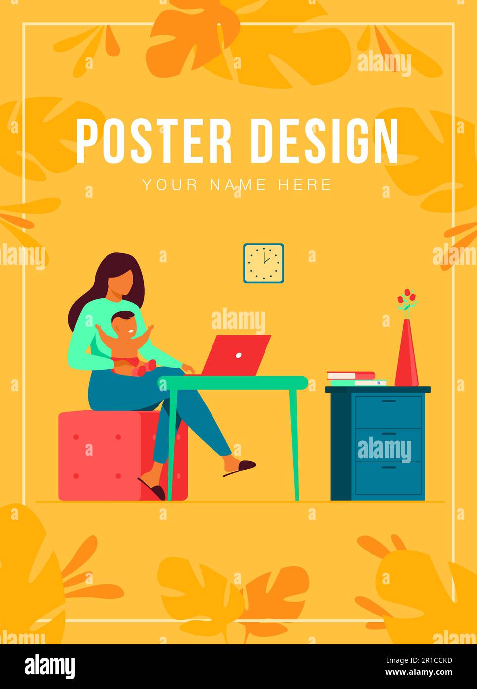 Working mother and child hug hi-res stock photography and images - Alamy