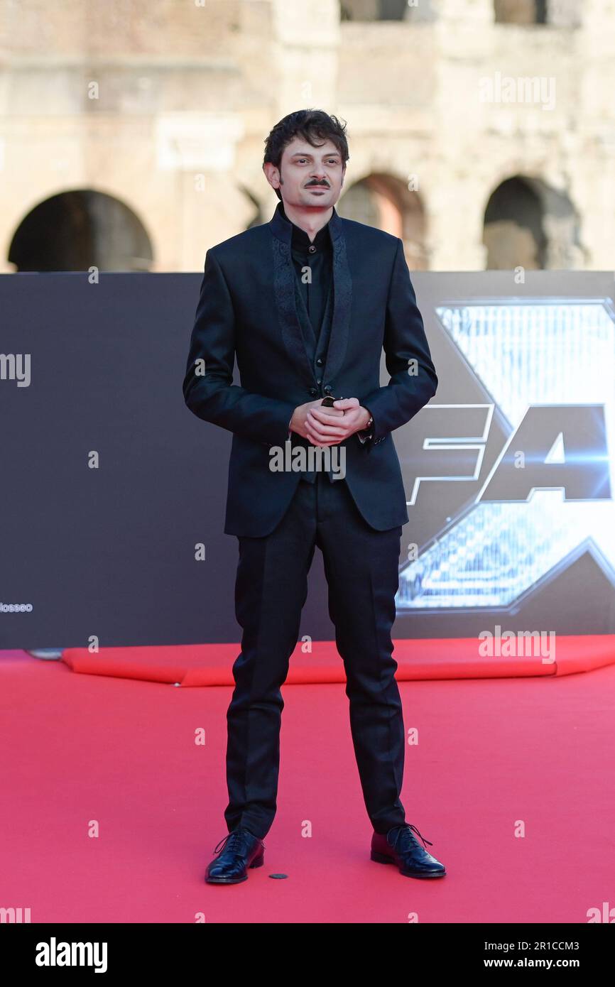 Rome, Italy. 12th May, 2023. Fabio Rovazzi attends at the red carpet of ...