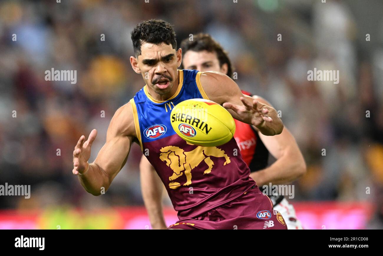 Charlie Cameron of the Lions in action during the AFL Round 9 match ...