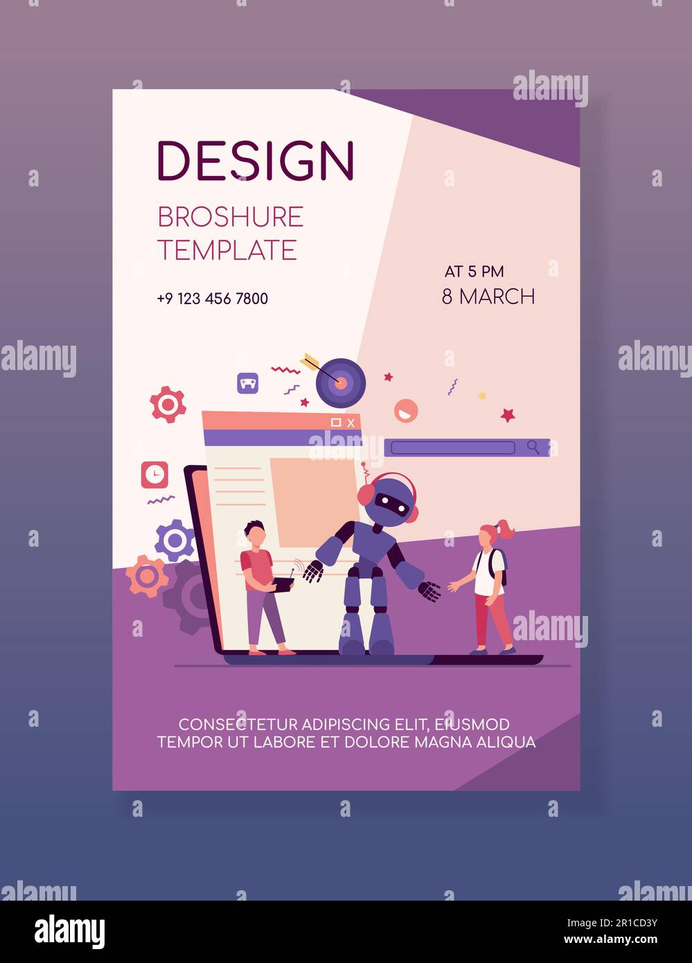 School activity and robotics class concept Stock Vector Image & Art - Alamy