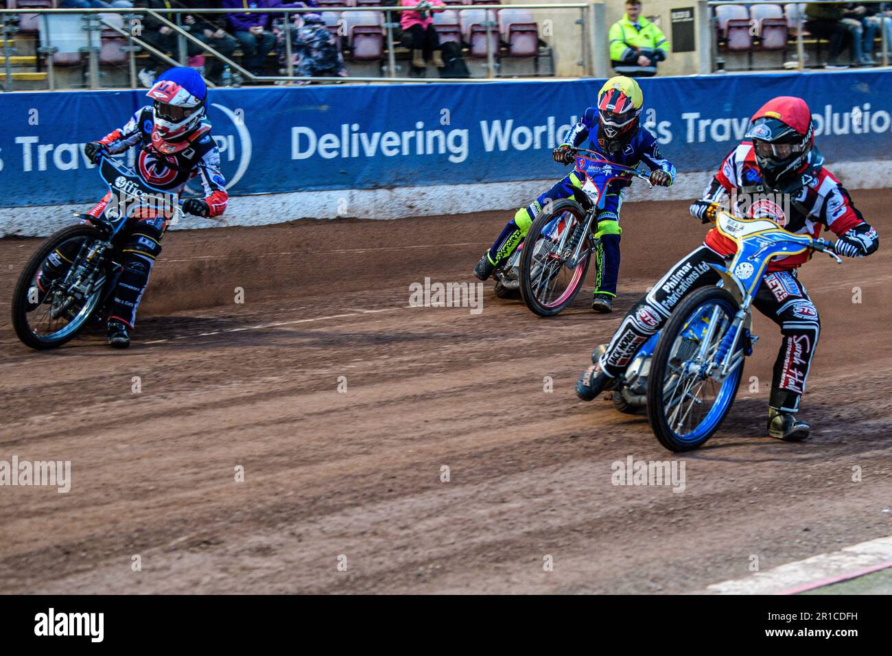 Jack Shimelt (Red) inside Freddy Hodder (Blue) with Jacob Fellows ...