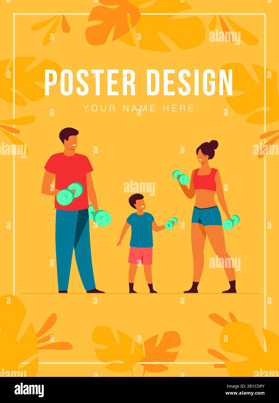 Strength muscle family Stock Vector Images - Alamy