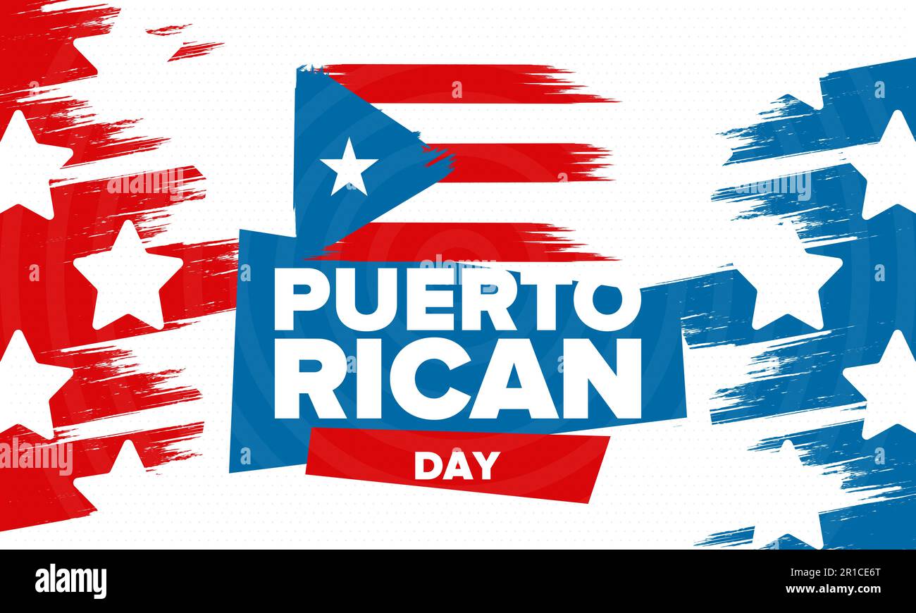 Puerto Rican Day. National happy holiday. Festival and parade in honor ...