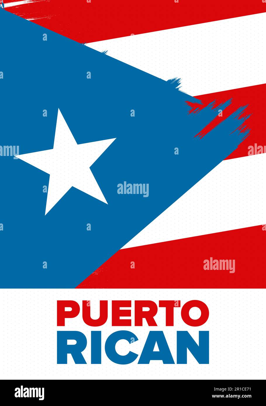 Puerto Rican Day. National happy holiday. Festival and parade in honor ...