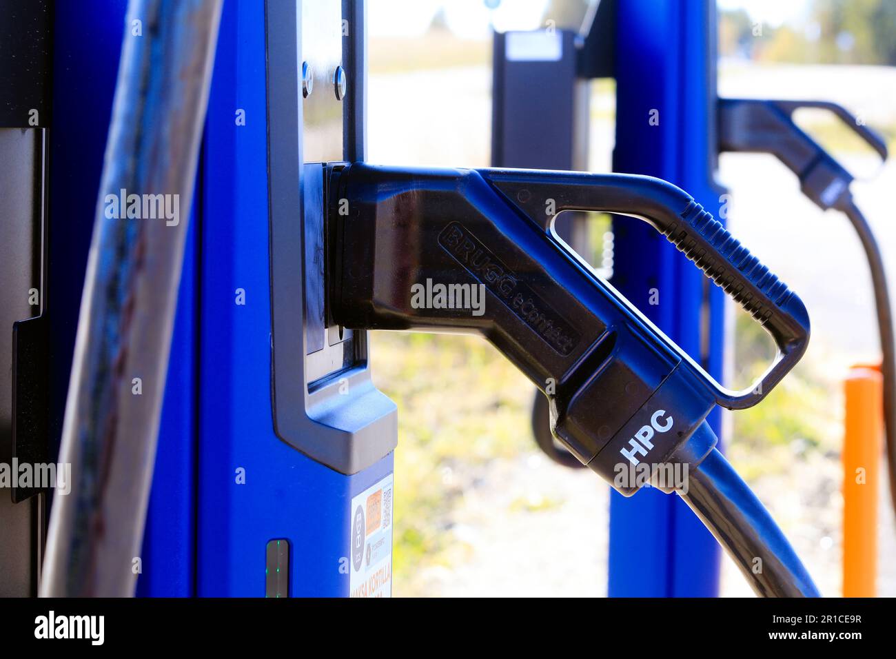 HPC, High-Power-Charging plug manufactured by Brugg EConnect at EV ...