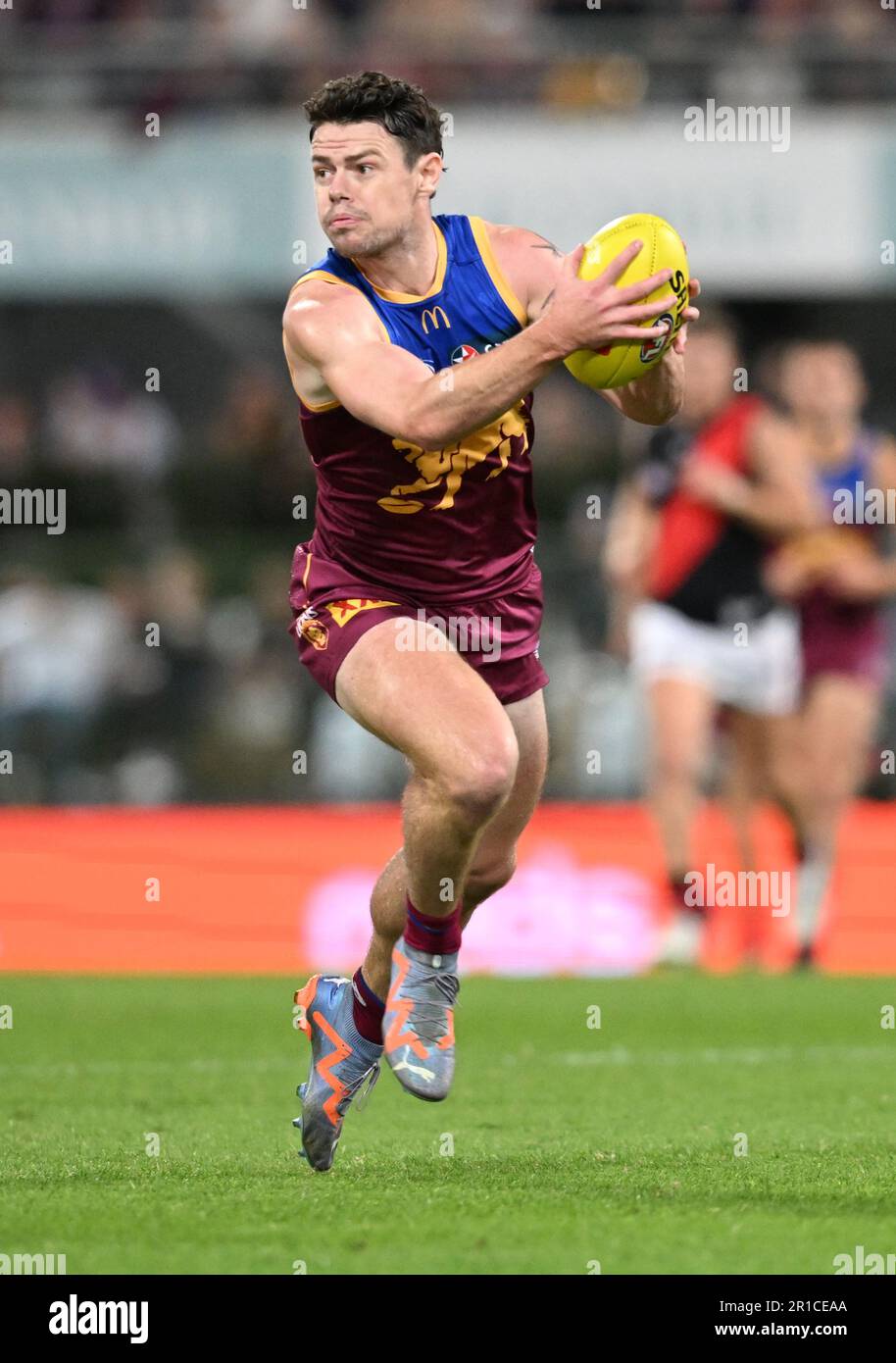 Lachie Neale of the Lions in action during the AFL Round 9 match ...