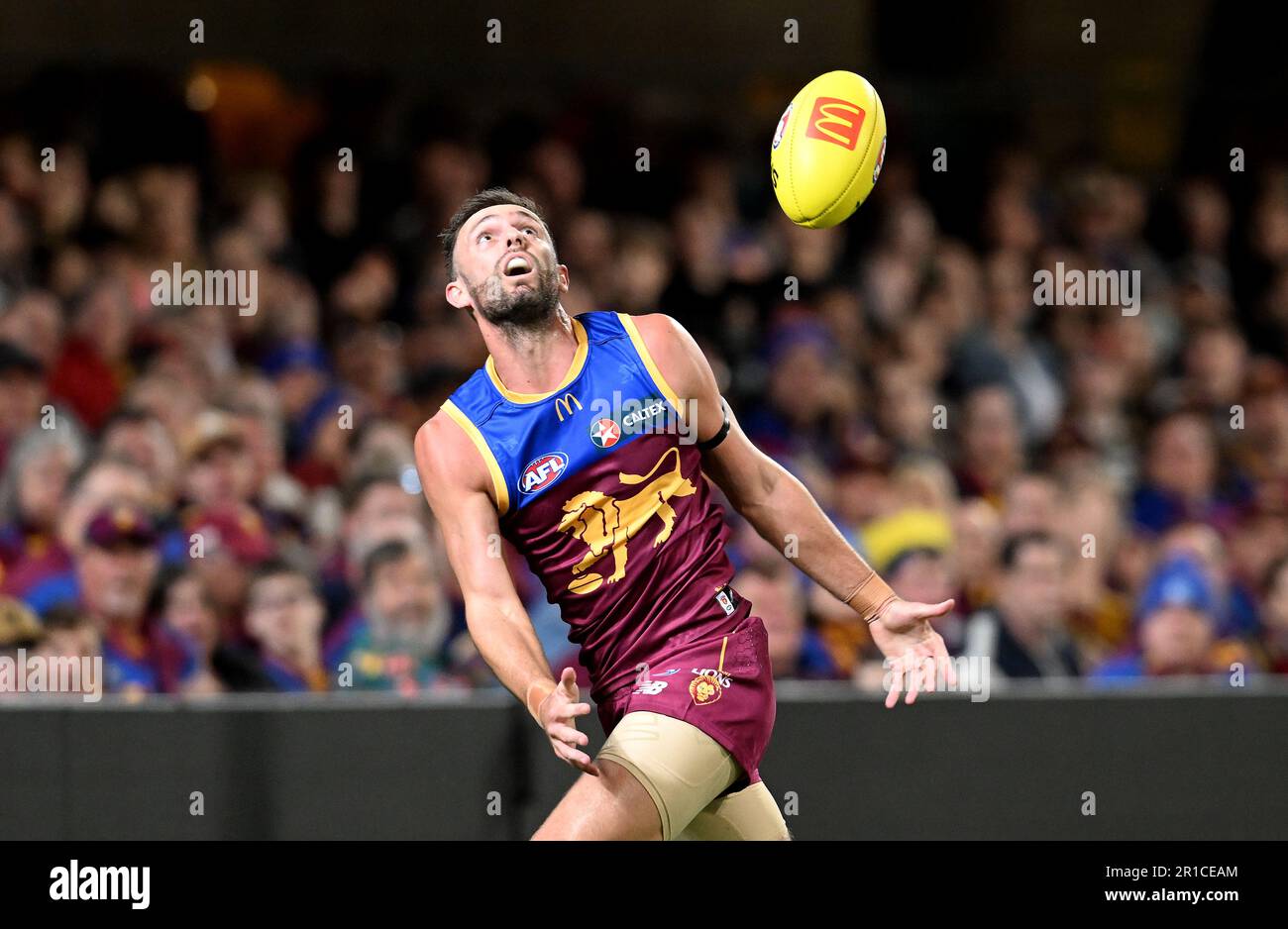 Jack Gunston of the Lions in action during the AFL Round 9 match ...