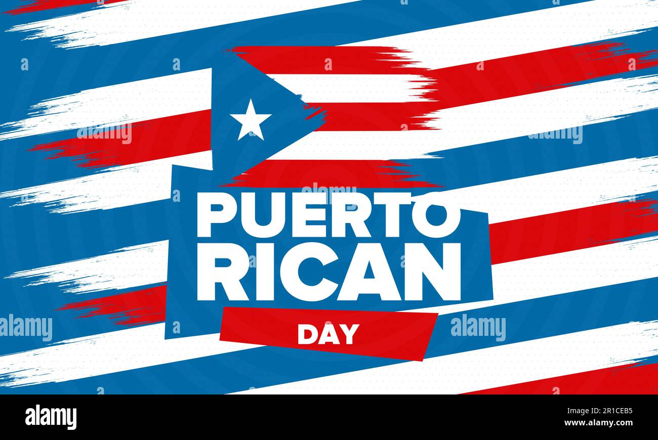 Puerto Rican Day. National happy holiday. Festival and parade in honor ...