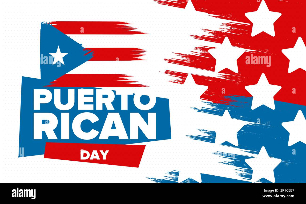 Puerto Rican Day. National happy holiday. Festival and parade in honor ...
