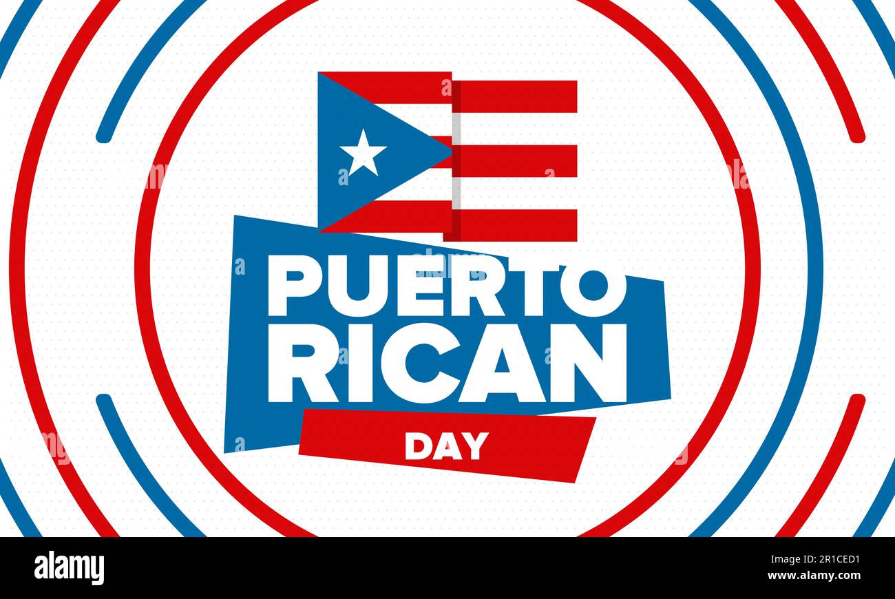 Puerto Rican Day. National happy holiday. Festival and parade in honor ...