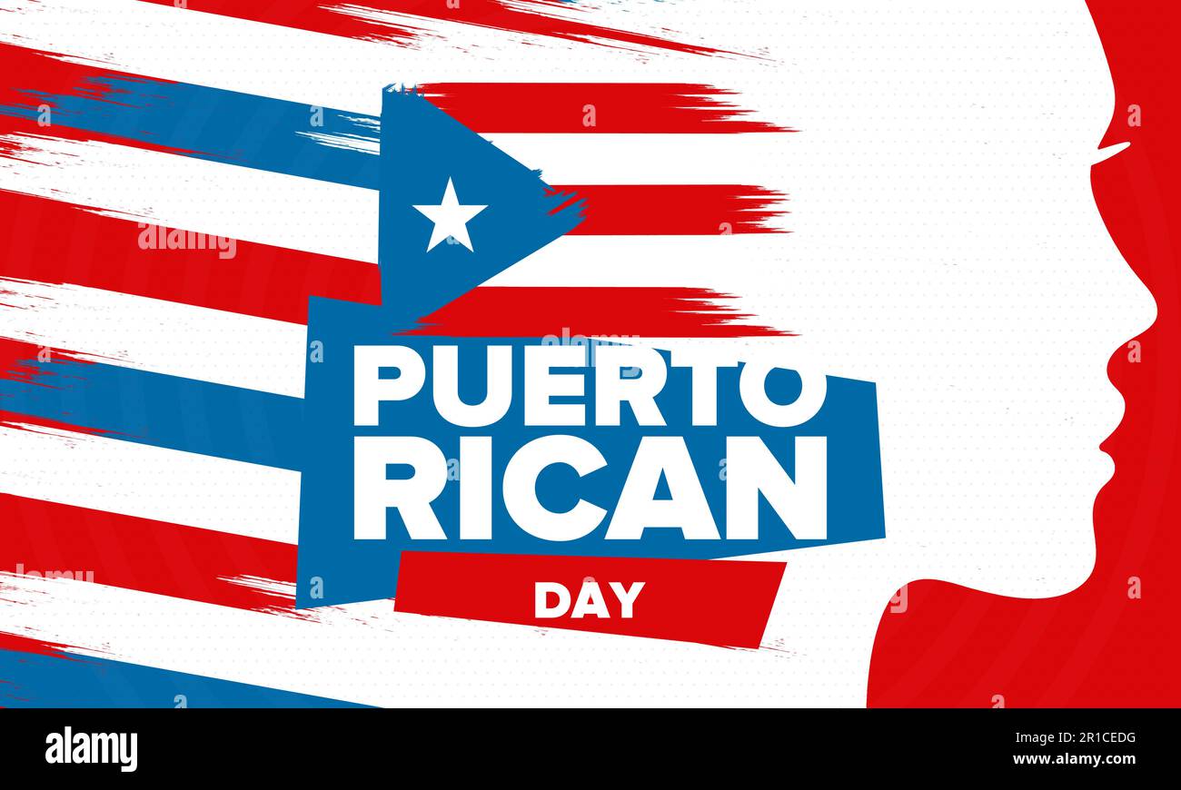 Puerto Rican Day. National happy holiday. Festival and parade in honor ...