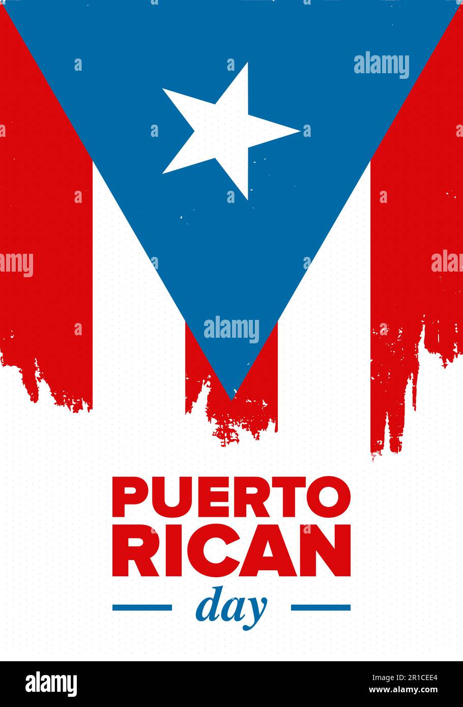 Puerto Rican Day. National happy holiday. Festival and parade in honor ...