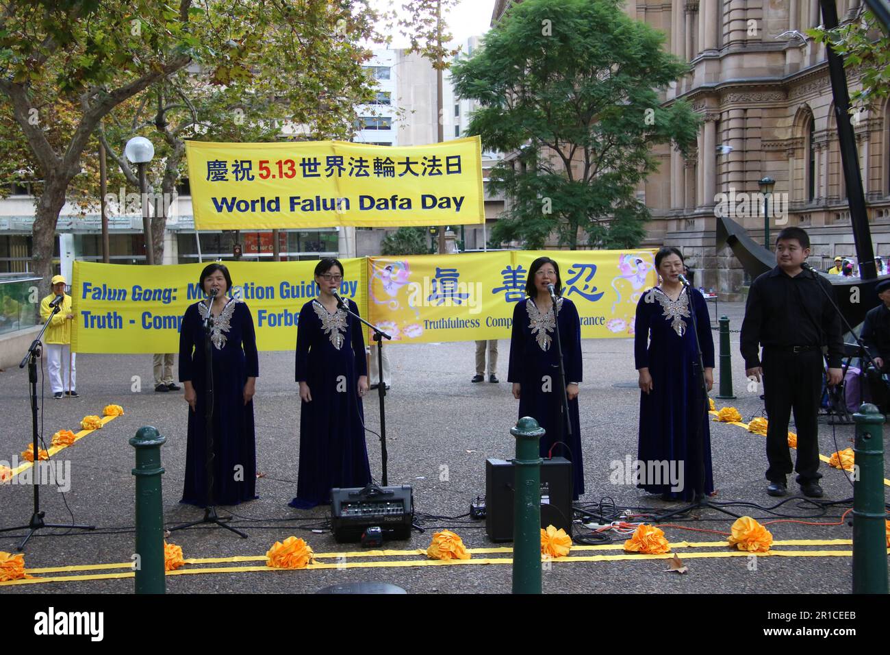 Sydney, Australia. 13th May 2023. Falun Dafa (Falun Gong) celebrate the ...