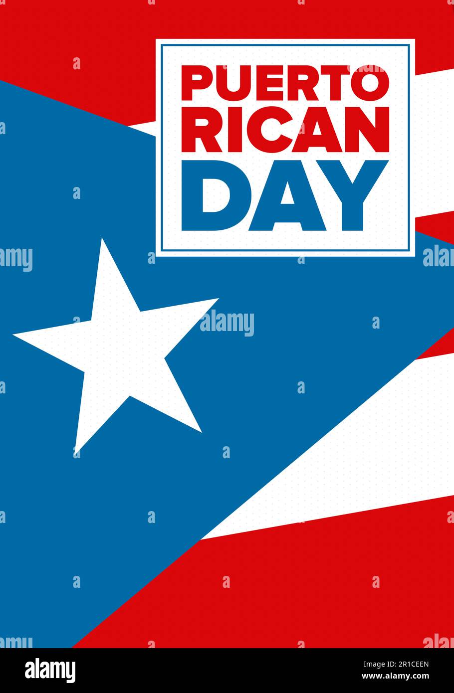 Puerto Rican Day. National happy holiday. Festival and parade in honor ...