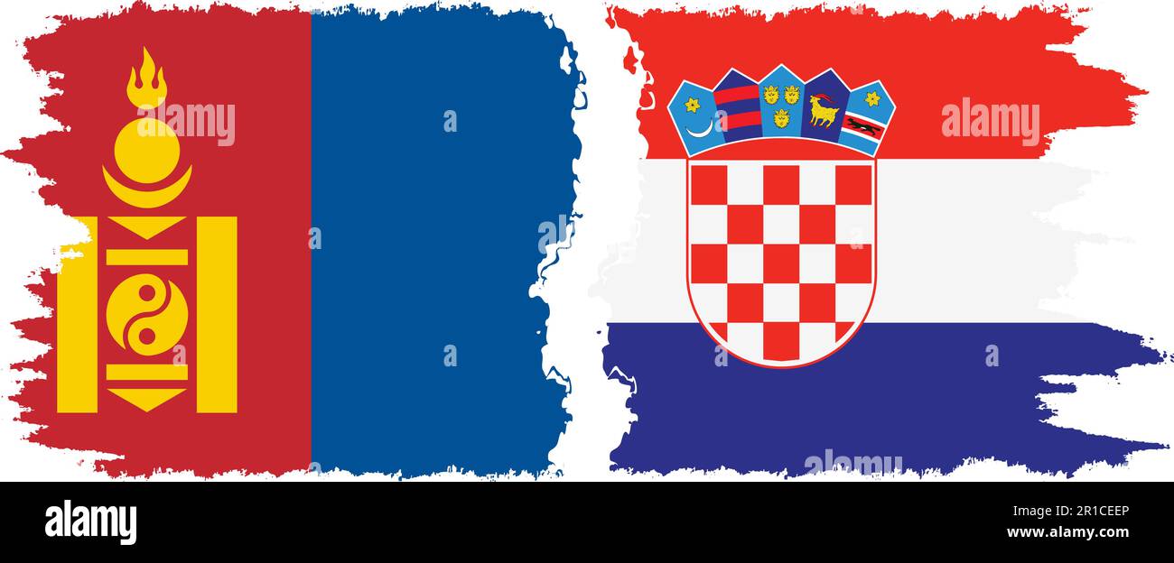 Croatia and Mongolia grunge flags connection, vector Stock Vector Image ... Croatia and Mongolia grunge flags connection, vector Stock Vector Image ...