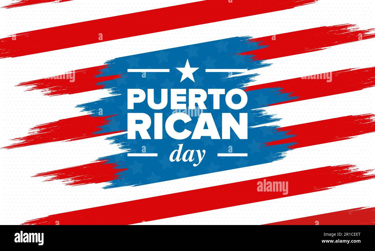 Puerto Rican Day. National happy holiday. Festival and parade in honor ...