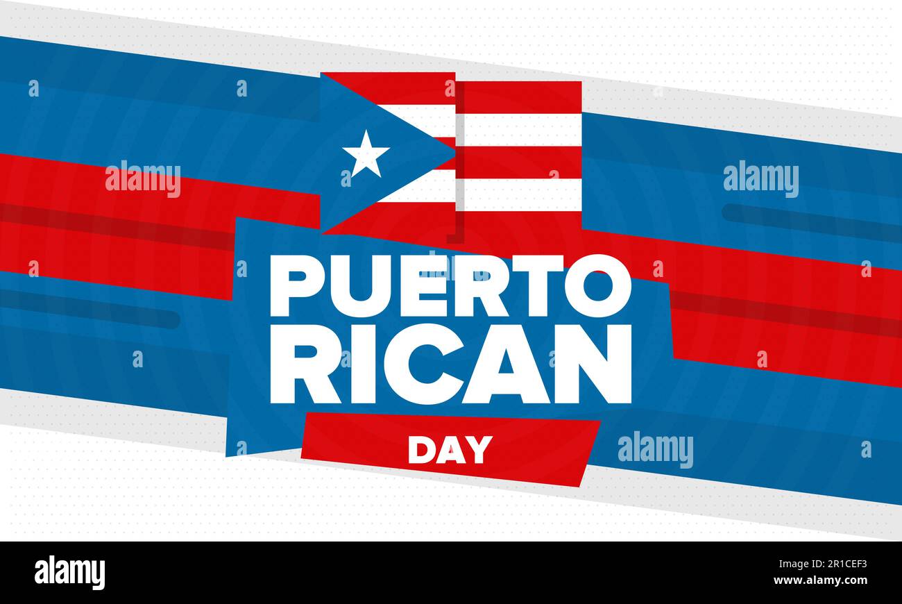 Puerto Rican Day. National happy holiday. Festival and parade in honor ...