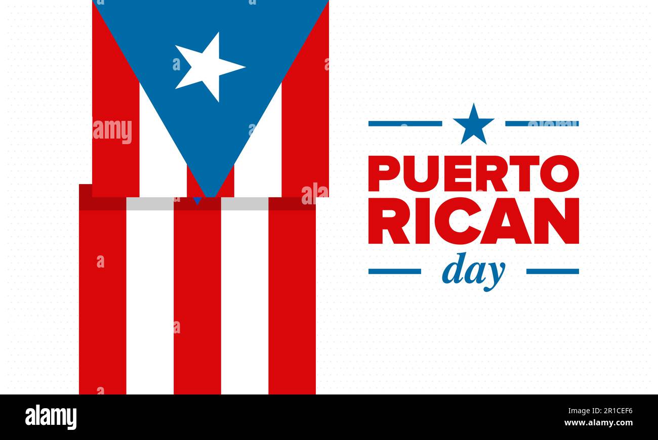 Puerto Rican Day. National happy holiday. Festival and parade in honor ...