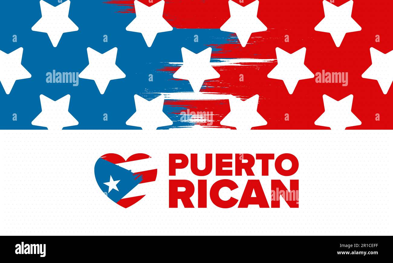 Puerto Rican Day. National happy holiday. Festival and parade in honor ...