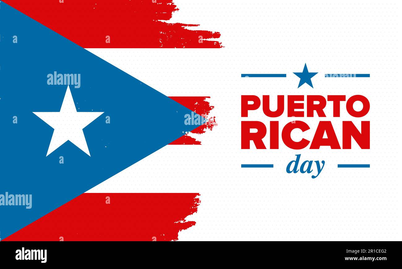 Puerto Rican Day. National happy holiday. Festival and parade in honor ...