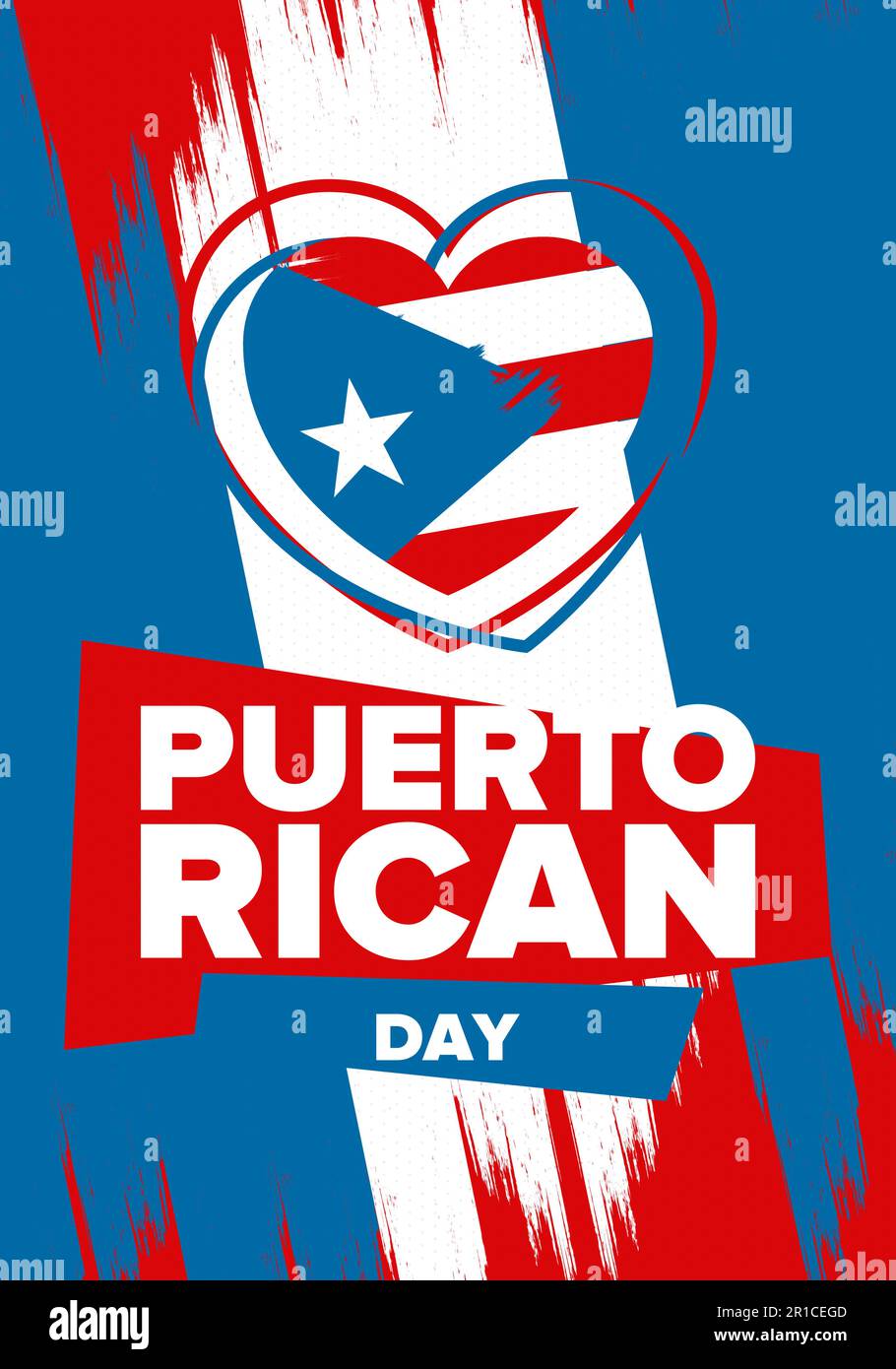 Puerto Rican Day. National happy holiday. Festival and parade in honor ...
