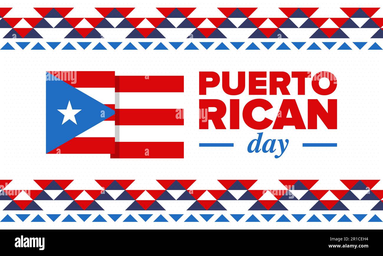 Puerto Rican Day. National happy holiday. Festival and parade in honor ...