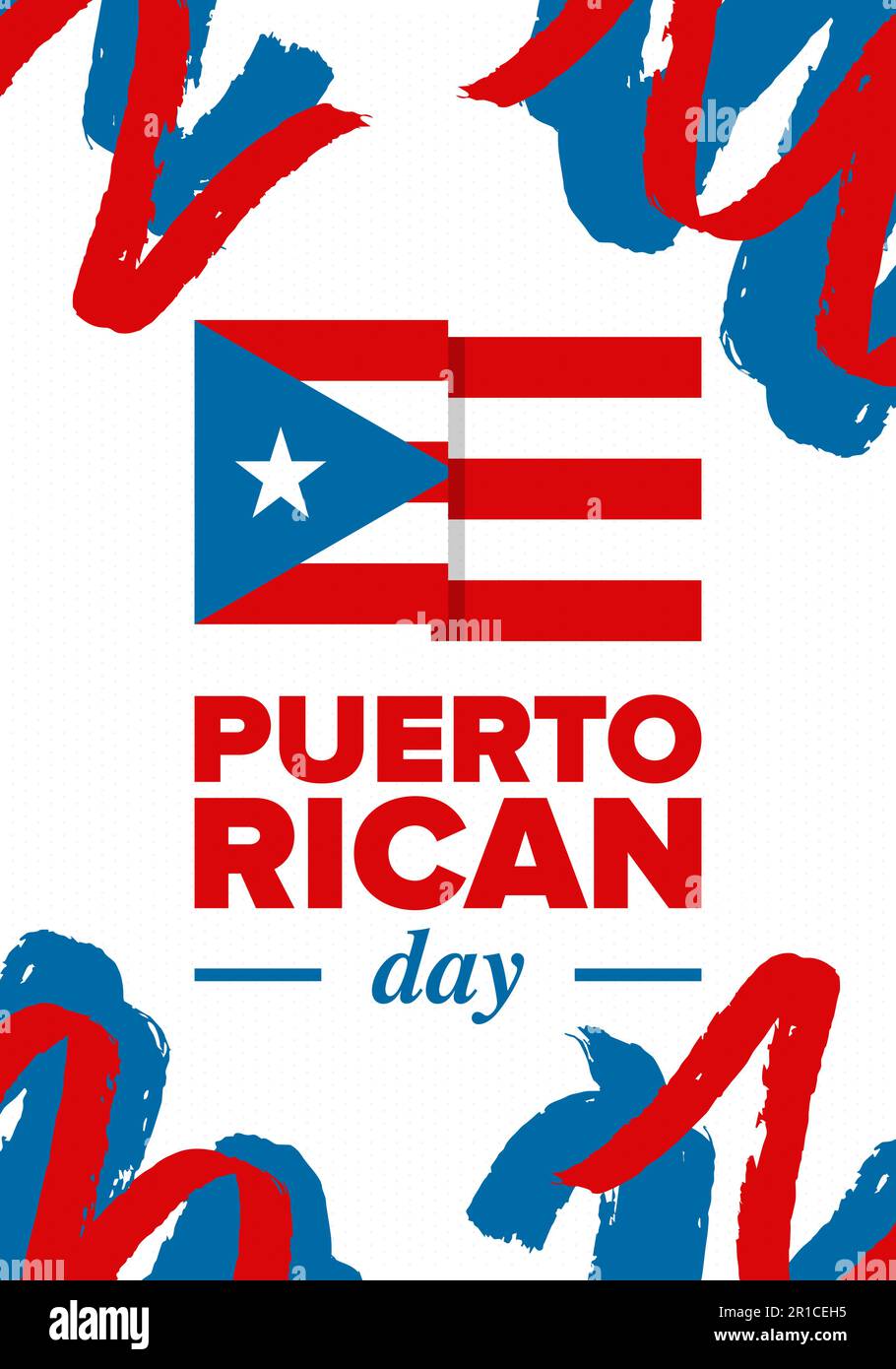 Puerto Rican Day. National happy holiday. Festival and parade in honor ...