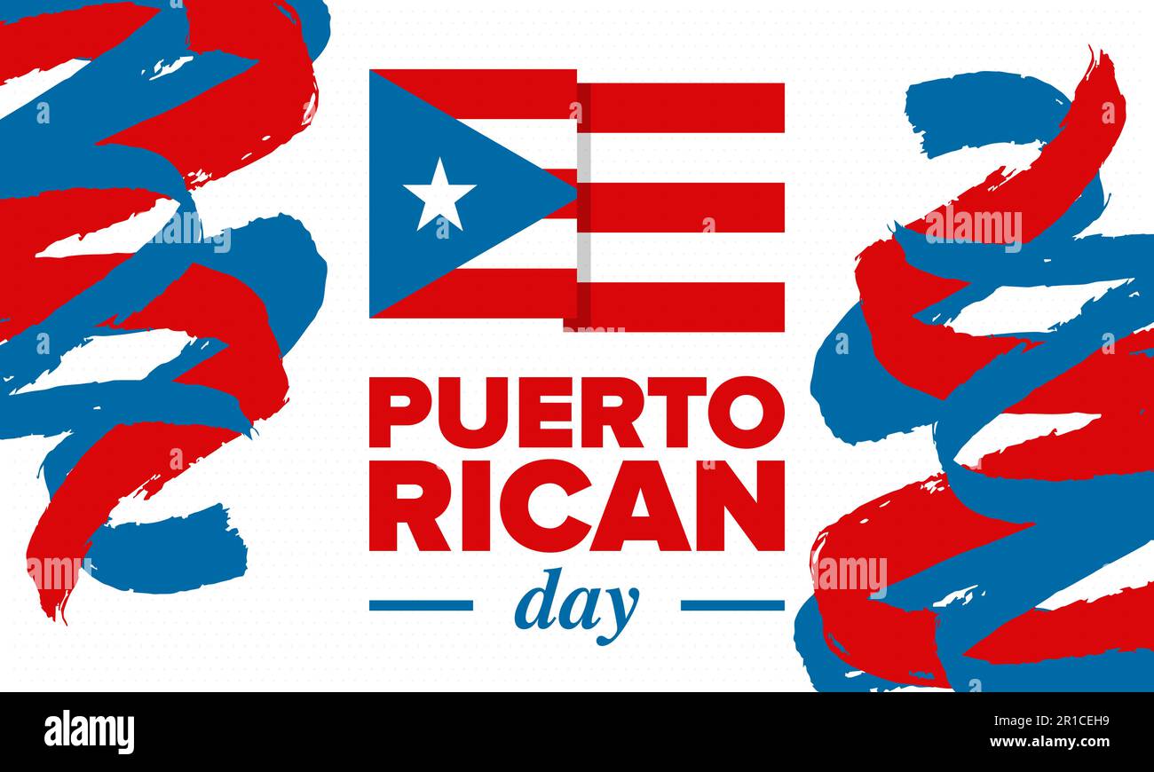 Puerto Rican Day. National happy holiday. Festival and parade in honor ...