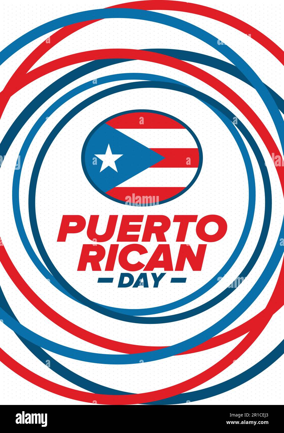 Puerto Rican Day. National happy holiday. Festival and parade in honor ...