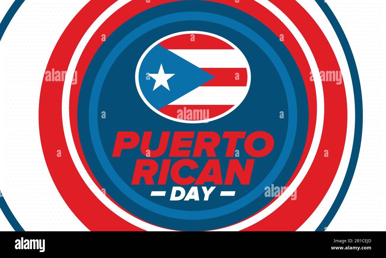 Puerto Rican Day. National happy holiday. Festival and parade in honor ...