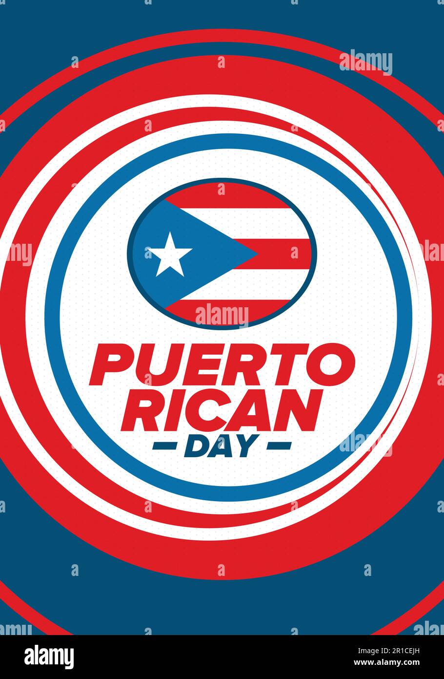 Puerto Rican Day. National happy holiday. Festival and parade in honor ...