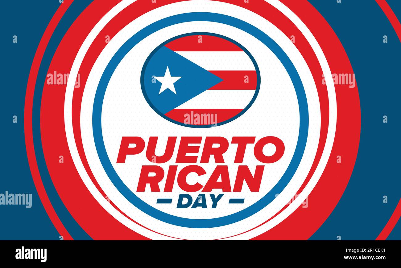 Puerto Rican Day. National happy holiday. Festival and parade in honor ...