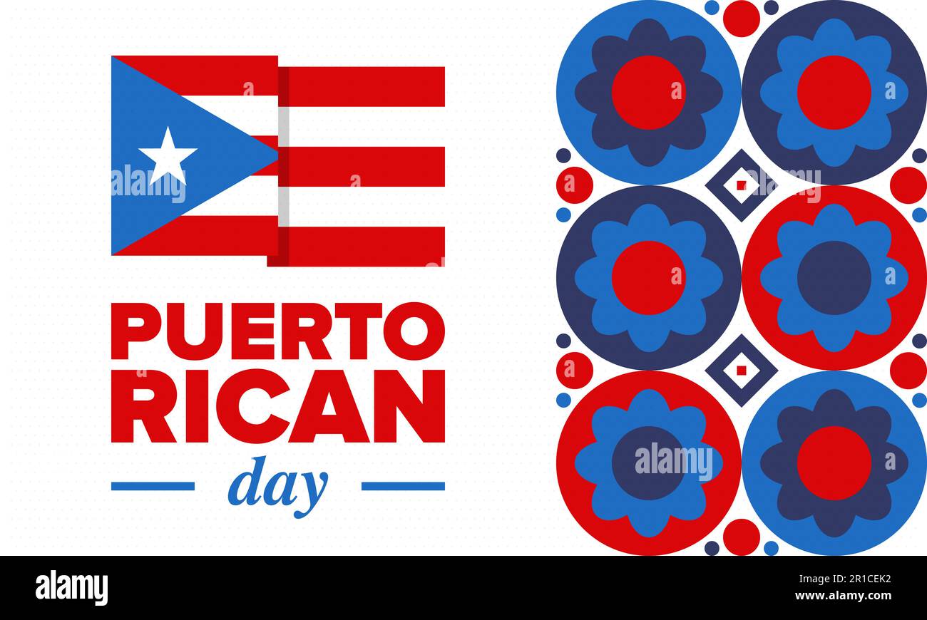 Puerto Rican Day. National happy holiday. Festival and parade in honor ...