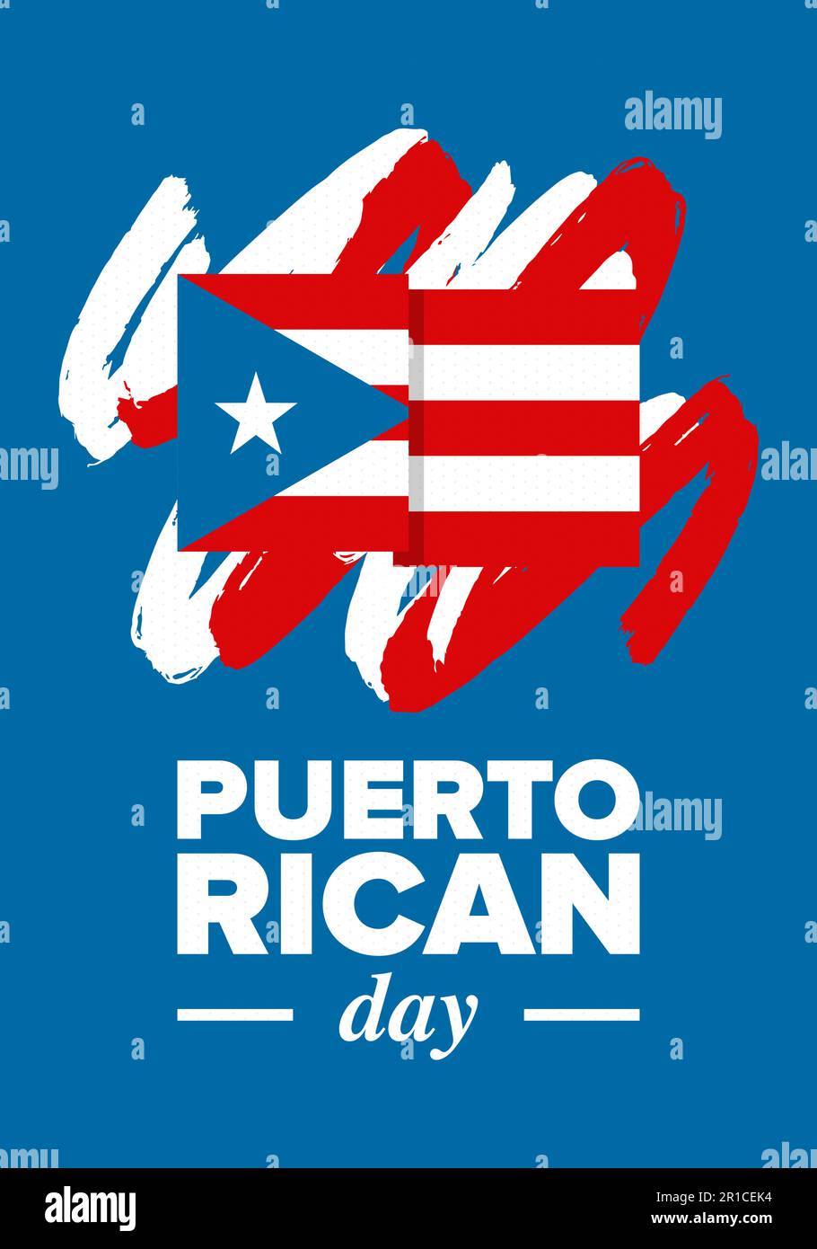 Puerto Rican Day. National happy holiday. Festival and parade in honor ...