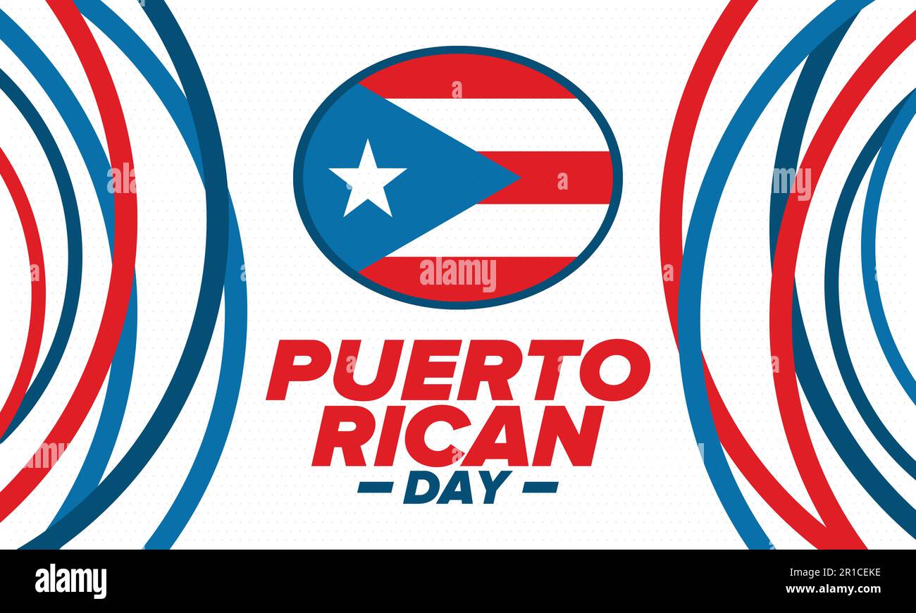 Puerto Rican Day. National happy holiday. Festival and parade in honor ...