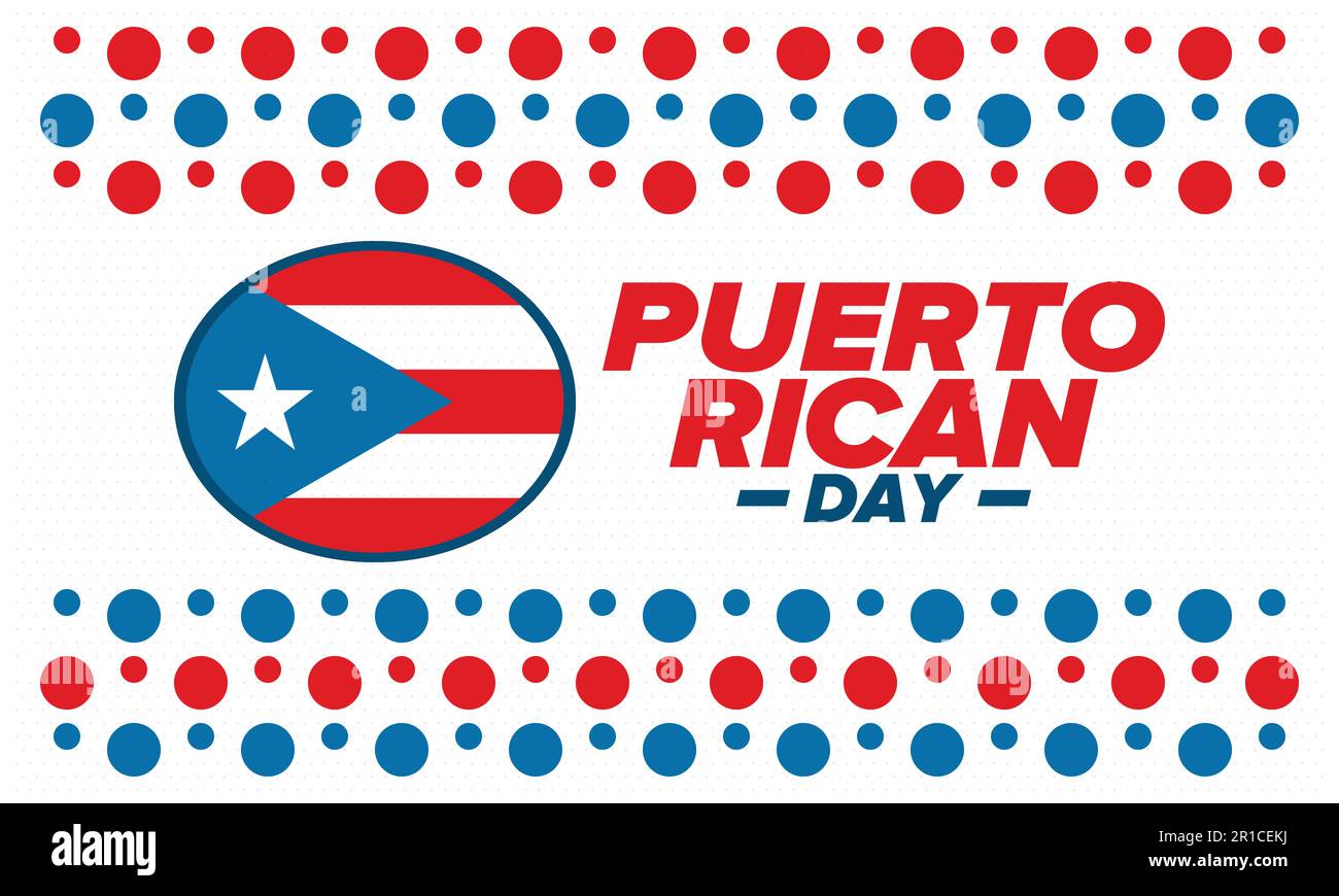 Puerto Rican Day. National happy holiday. Festival and parade in honor ...